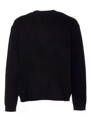 Maison Kitsuné Fox-head Intarsia Sweater - Black