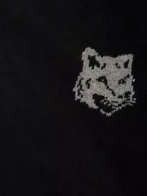 Maison Kitsuné Fox-head Intarsia Sweater - Black