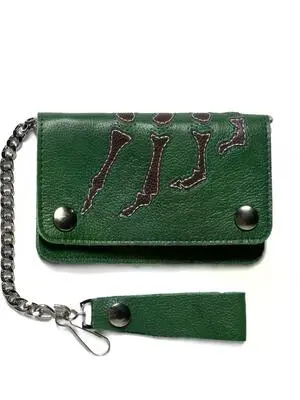 AWAKE NY Vanson Bones Chain Wallet - Green