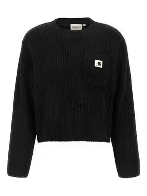 Carhartt Work In Progress Thick-ribbed Logo-patch Sweater