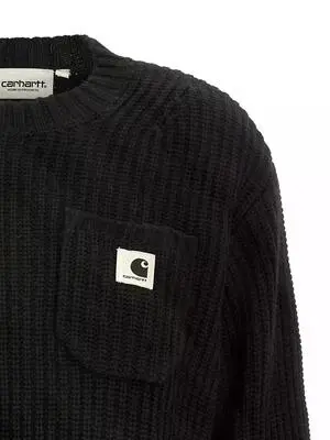 Carhartt Work In Progress Thick-ribbed Logo-patch Sweater