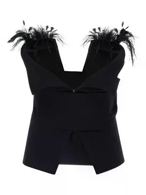 Alberta Ferretti Feather Bow Top
