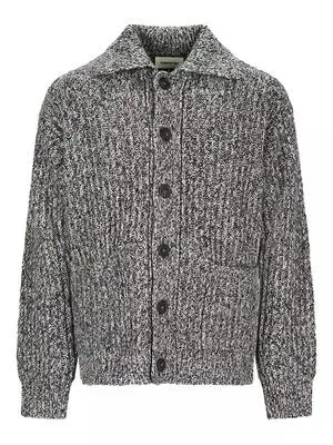 ATOMO FACTORY Mouliné-effect Button-up Cardigan