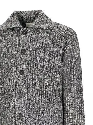 ATOMO FACTORY Mouliné-effect Button-up Cardigan