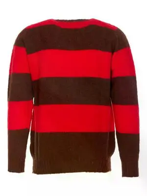 Howlin' Striped Crew Neck Sweater - Brown