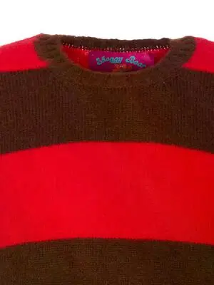 Howlin' Striped Crew Neck Sweater - Brown