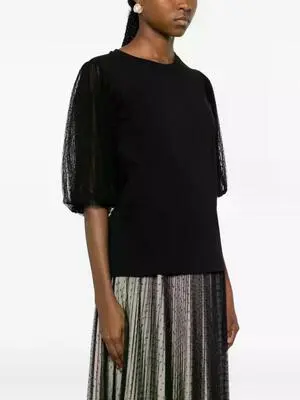 TWINSET Mesh-sleeve Top