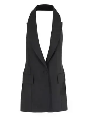 Marella Single-button Sleeveless Jacket