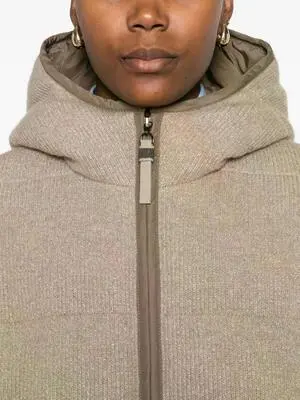 Brunello Cucinelli Hooded Puffer Jacket - Neutrals