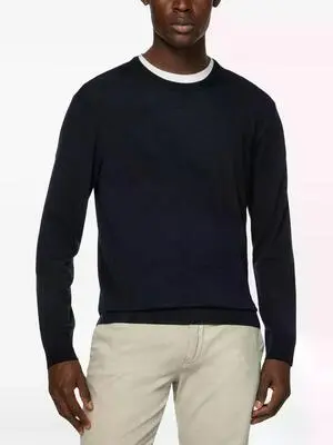 Boggi Milano Merino Wool Crew-neck Sweater