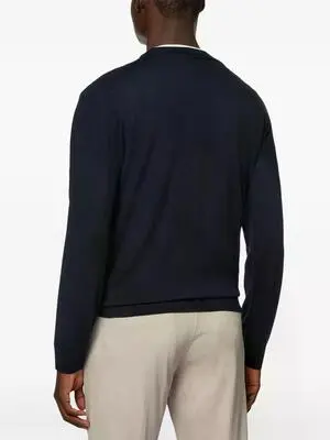 Boggi Milano Merino Wool Crew-neck Sweater