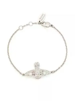 VIVIENNE WESTWOOD Mini Bas Relief Chain Bracelet - Silver