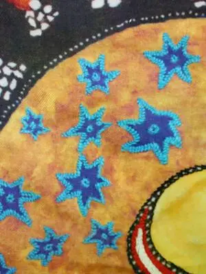 ANNTIAN Star-print Embroidered Scarf