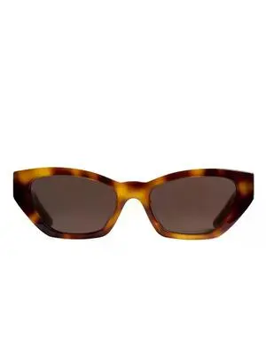 Khaite X Oliver Peoples Geometric Sunglasses - Brown