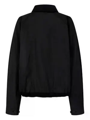 STUDIO TOMBOY Corduroy-collar Bomber Jacket - Black