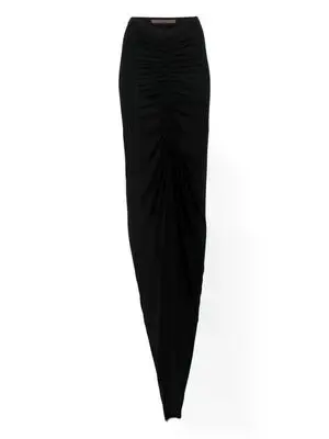 Rick Owens Ruched Midi Skirt