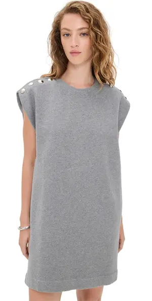 Clare V. Sleeveless Fleece Mini Dress