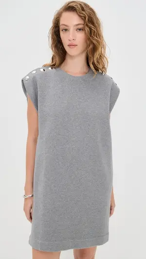 Clare V. Sleeveless Fleece Mini Dress
