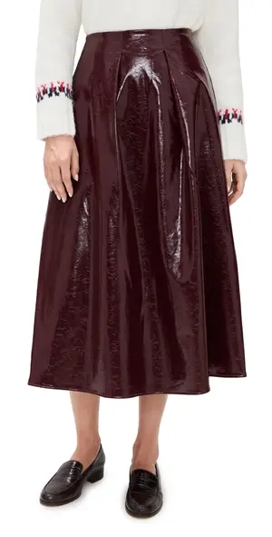 Hunter Bell Atlyn Faux Leather Skirt