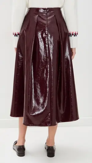 Hunter Bell Atlyn Faux Leather Skirt