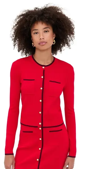 LE BOP Diana Cardigan - Red