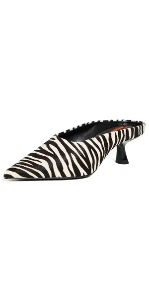 SIMONMILLER Haircalf Pointed Gala Mules