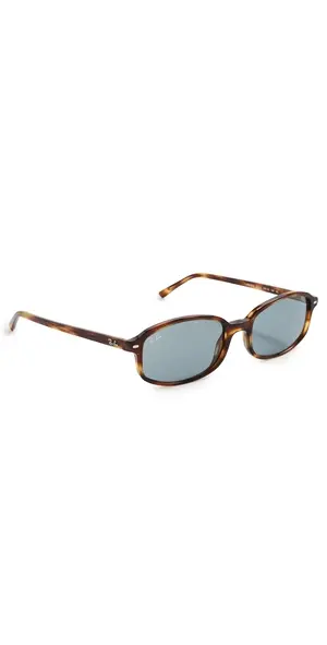 Ray-ban Oval Frame Sunglasses - Striped Havana