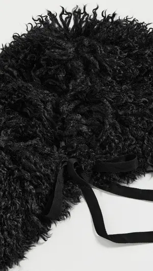 Apparis Eliza Shearling Collar - Noir