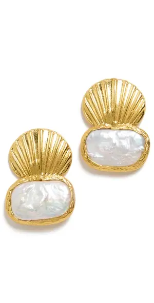 Maison Irem Seabelle Earrings - Pearls