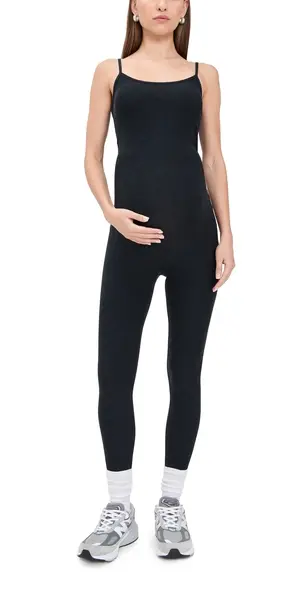 Beyond Yoga Spacedye Uplevel Maternity Jumpsuit - Darkest Night