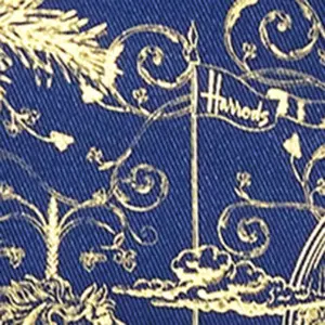 Harrods Small Building Shopper Bag - Navy