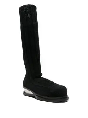 EGONLAB Ribbed Knit Boots