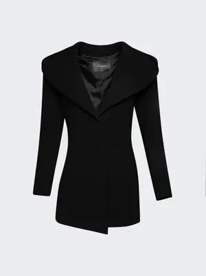 MUGLER Hooded Tailored Jacket - Black