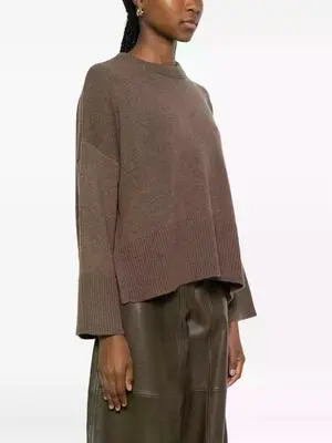 BEYOU Crew Neck Sweater - Brown