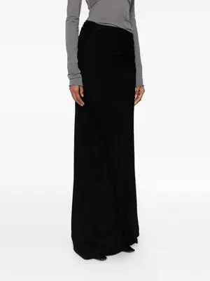 ENTIRE STUDIOS Asymmetric Maxi Skirt - Black