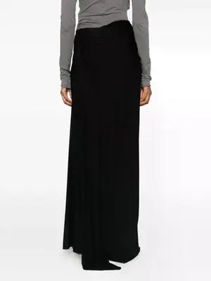 ENTIRE STUDIOS Asymmetric Maxi Skirt - Black