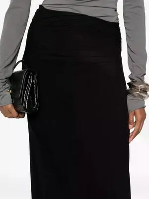 ENTIRE STUDIOS Asymmetric Maxi Skirt - Black