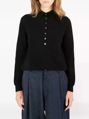 SOCIETE ANONYME Buttoned Polo-collar Sweater