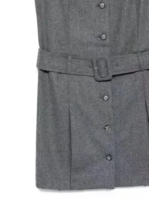 A.p.c. Belted Buttoned Dress