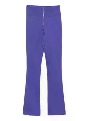 Patrizia Pepe High-waisted Flared Trousers - Purple