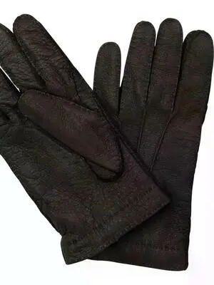 RESTELLI Leather Gloves - Brown