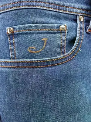 Jacob Cohen Logo-patch Jeans - Blue