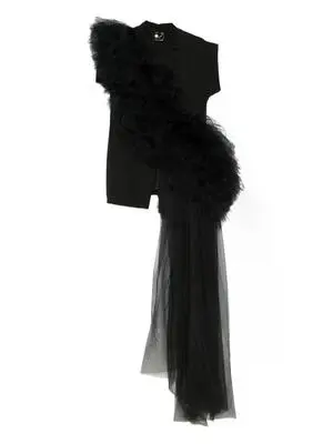 Alchemy Fashions Ruffled Tulle Dress - Black