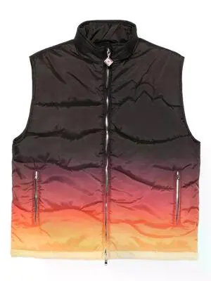 Casablanca Zip-up Gilet - Black