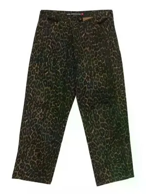 Andersson Bell Animal-print Wide-leg Pants