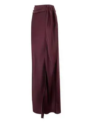 Lapointe Asymmetric Draped Maxi Skirt