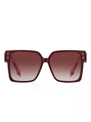 Etro Blossom-embellished Square-frame Sunglasses - Red