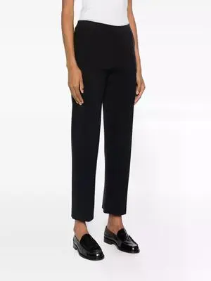Max Mara High-waisted Straight-leg Trousers - Blue