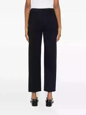 Max Mara High-waisted Straight-leg Trousers - Blue