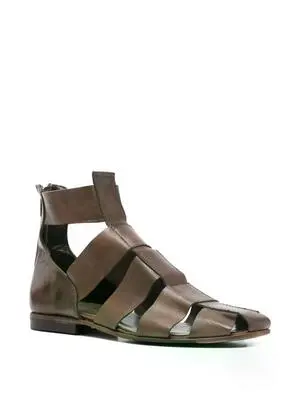 SHOTO Strappy Zip-up Sandals